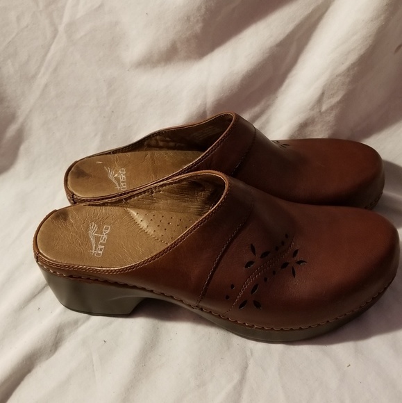 Dansko | Shoes | Dansko Trina Mule Clogs 4950 Us Brown Leather | Poshmark